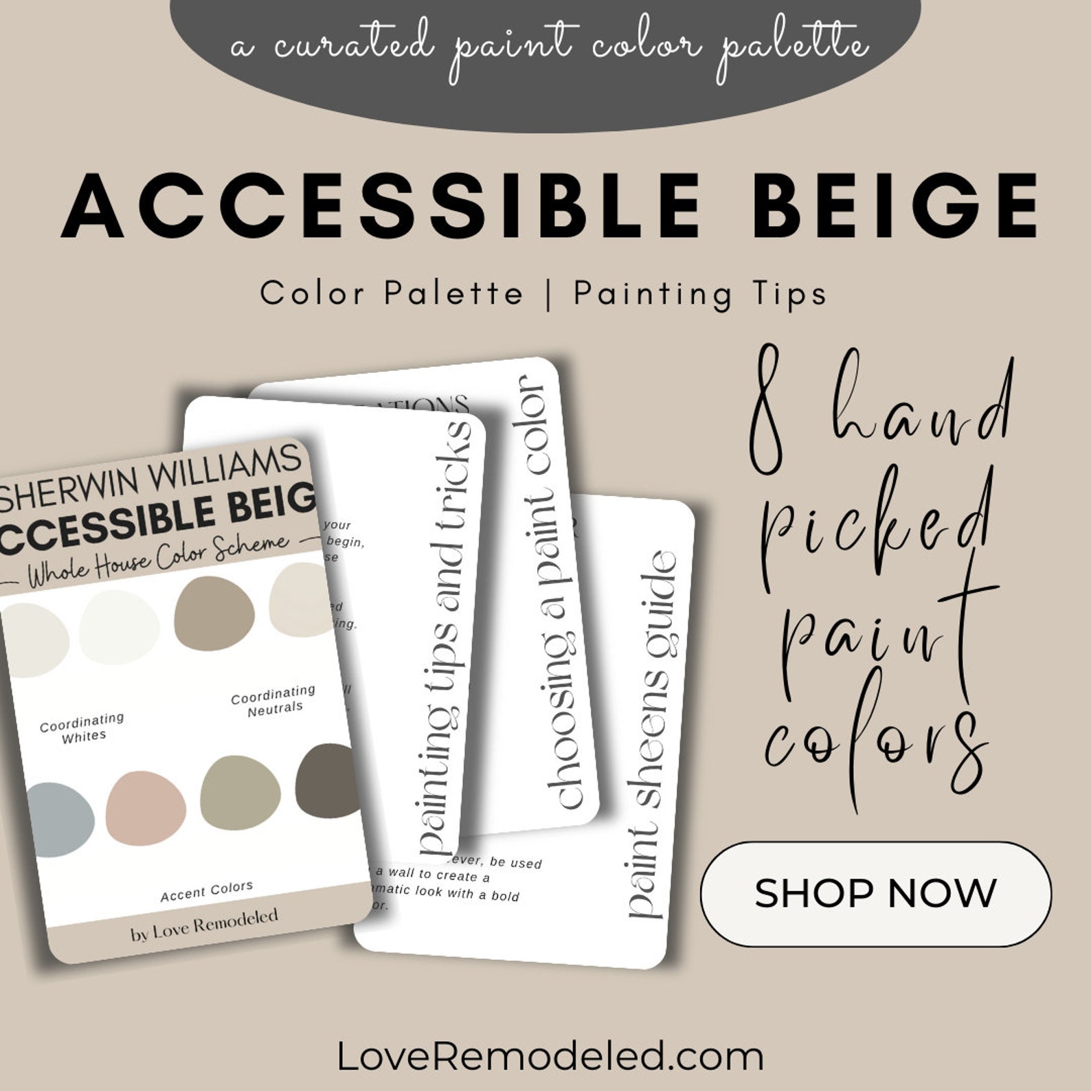Sherwin Williams Accessible Beige Color Palette: Coordinating Interior ...