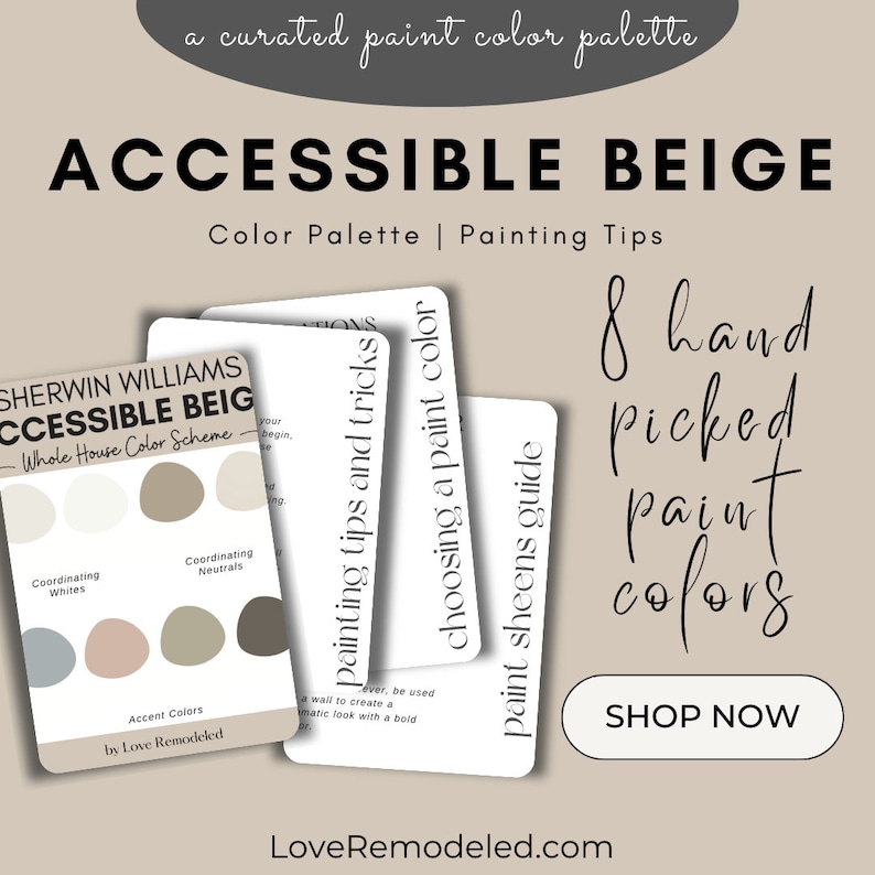 Sherwin Williams Accessible Beige Color Palette: Coordinating Interior ...