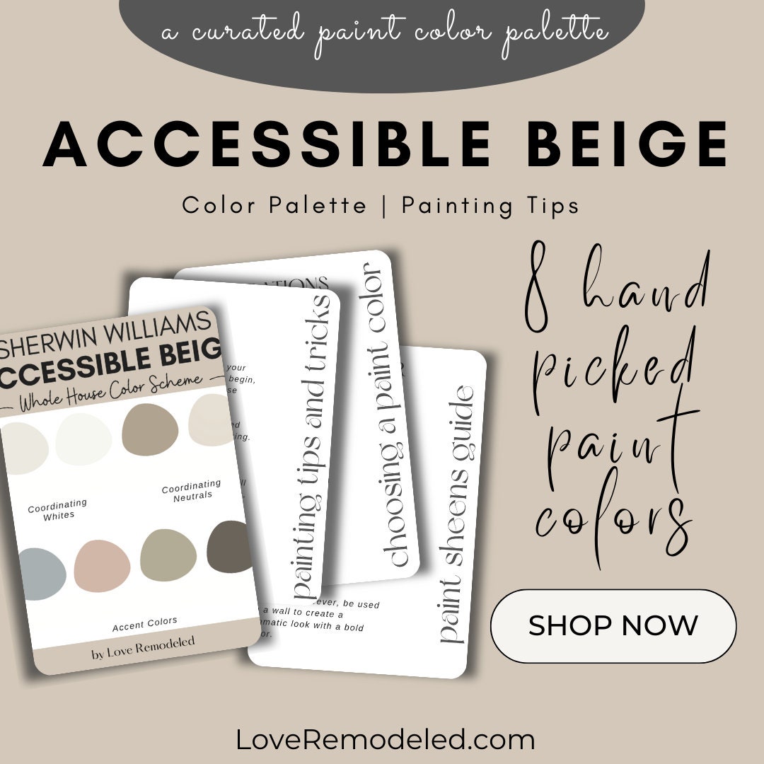 Sherwin Williams Accessible Beige Color Palette: Coordinating Interior ...