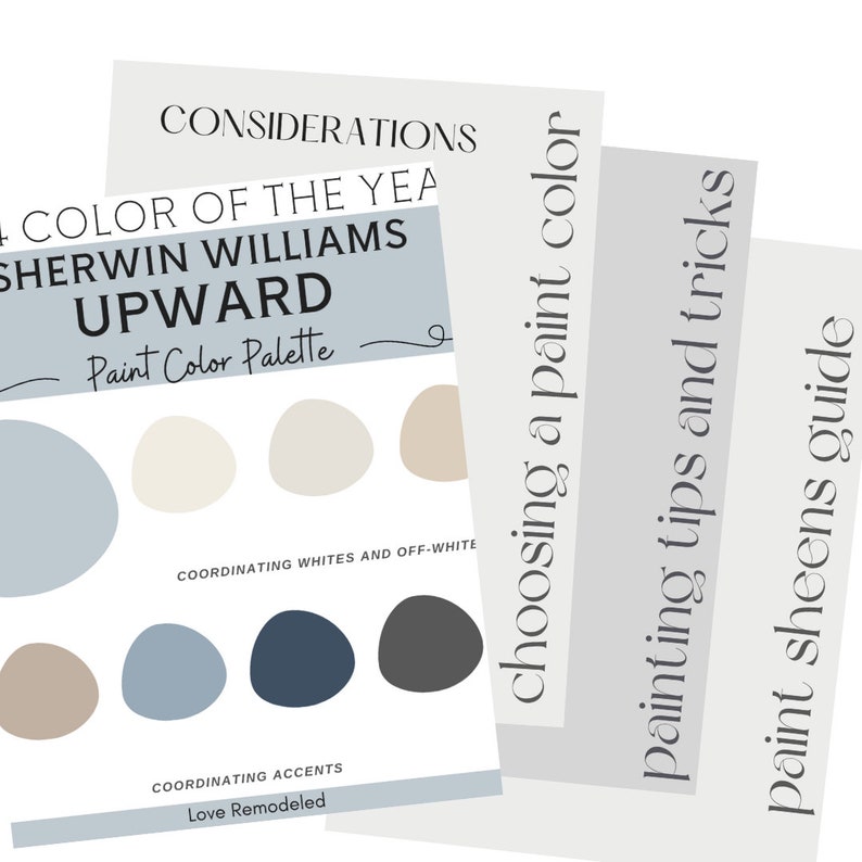 Sherwin Williams Upward Color Palette: 2024 Interior Paint Scheme ...