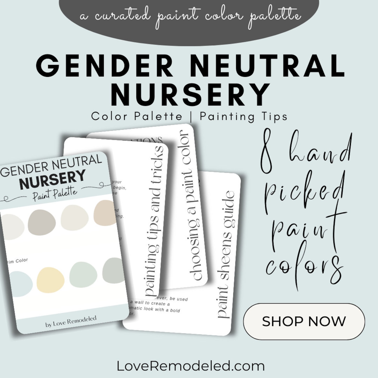 Sherwin Williams Gender Neutral Nursery Paint Color Palette (digital ...