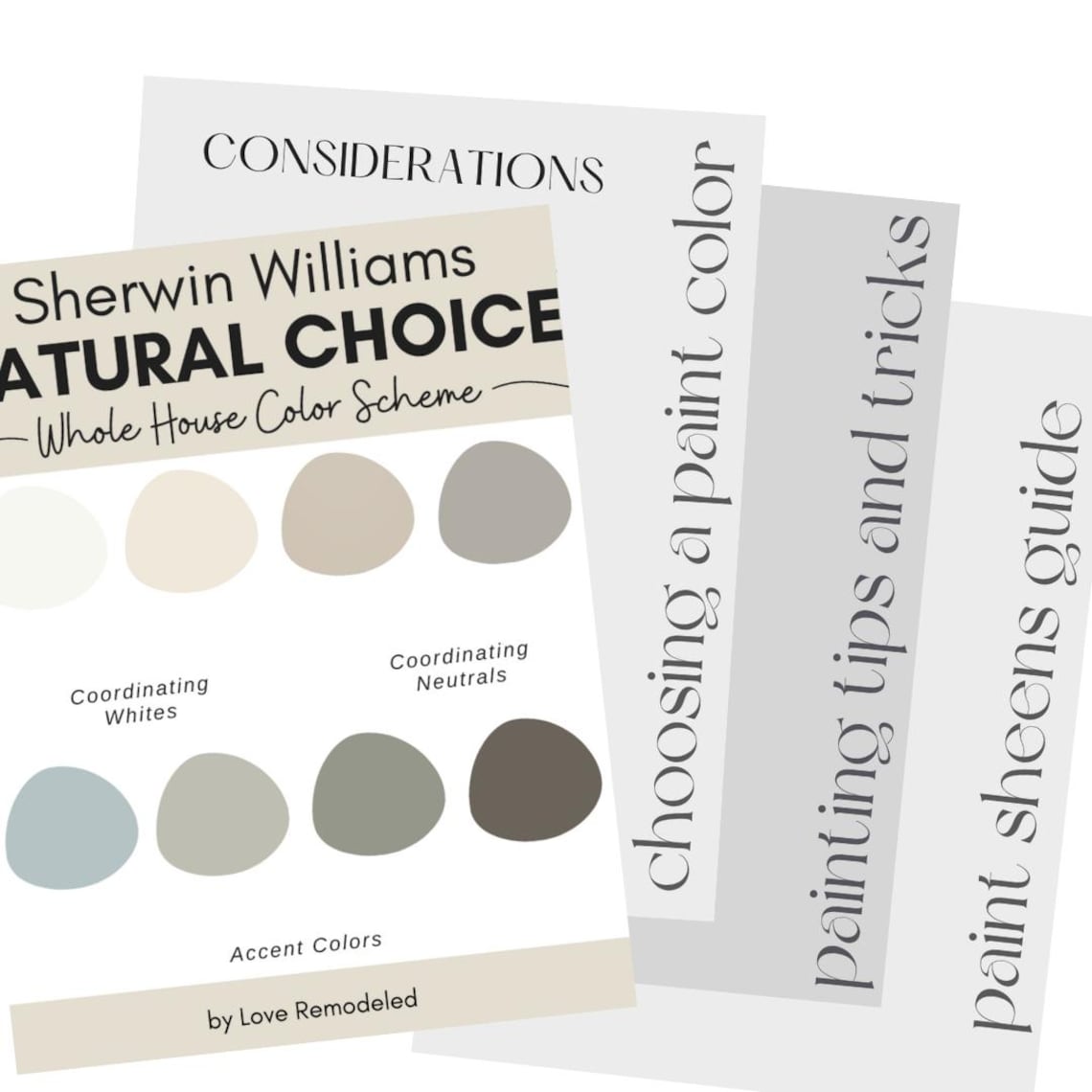 Sherwin Williams Natural Choice Color Palette: Whole House Scheme ...