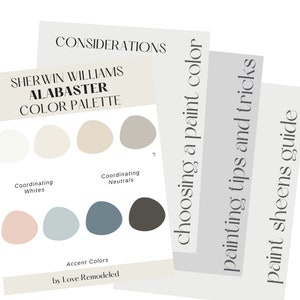 Sherwin Williams Alabaster Color Palette | Alabaster Color Scheme ...