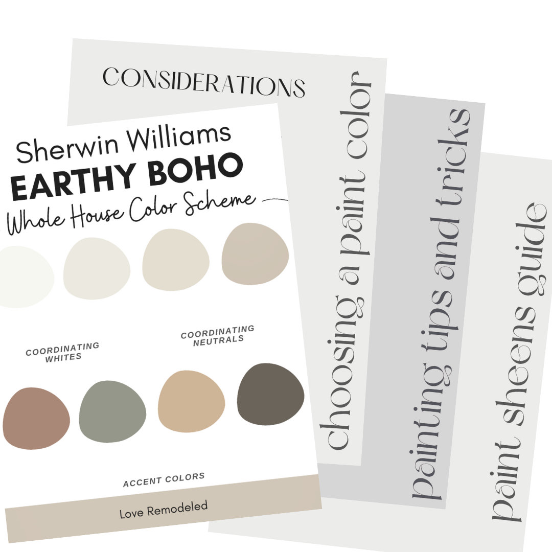 Sherwin Williams Earthy Boho Color Palette (digital Download) - Etsy