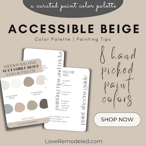 Sherwin Williams Accessible Beige Color Palette Accessible Beige Color ...