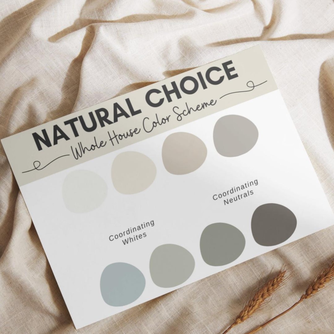 Sherwin Williams Natural Choice Color Palette: Whole House Scheme ...