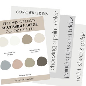 Sherwin Williams Accessible Beige Color Palette Accessible Beige Color ...