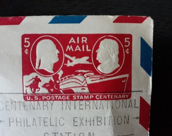 Rare 6cent Red Airmail US Postage - Etsy
