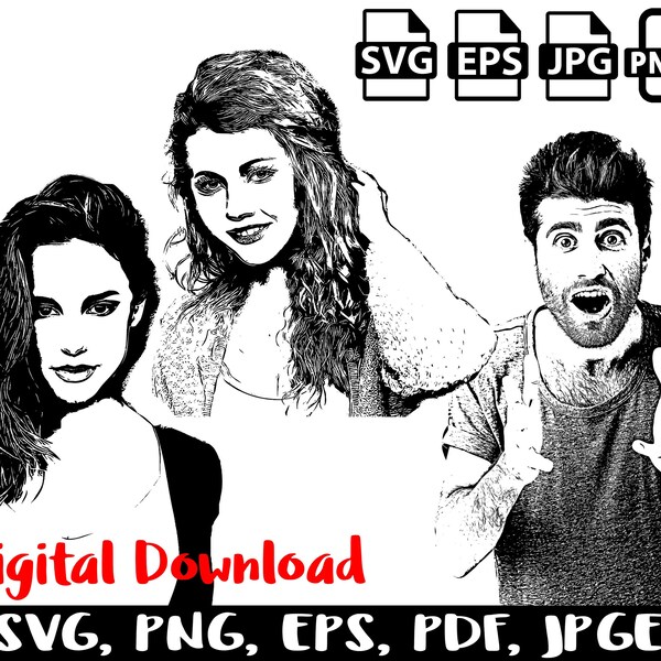 Vector Portrait - Etsy