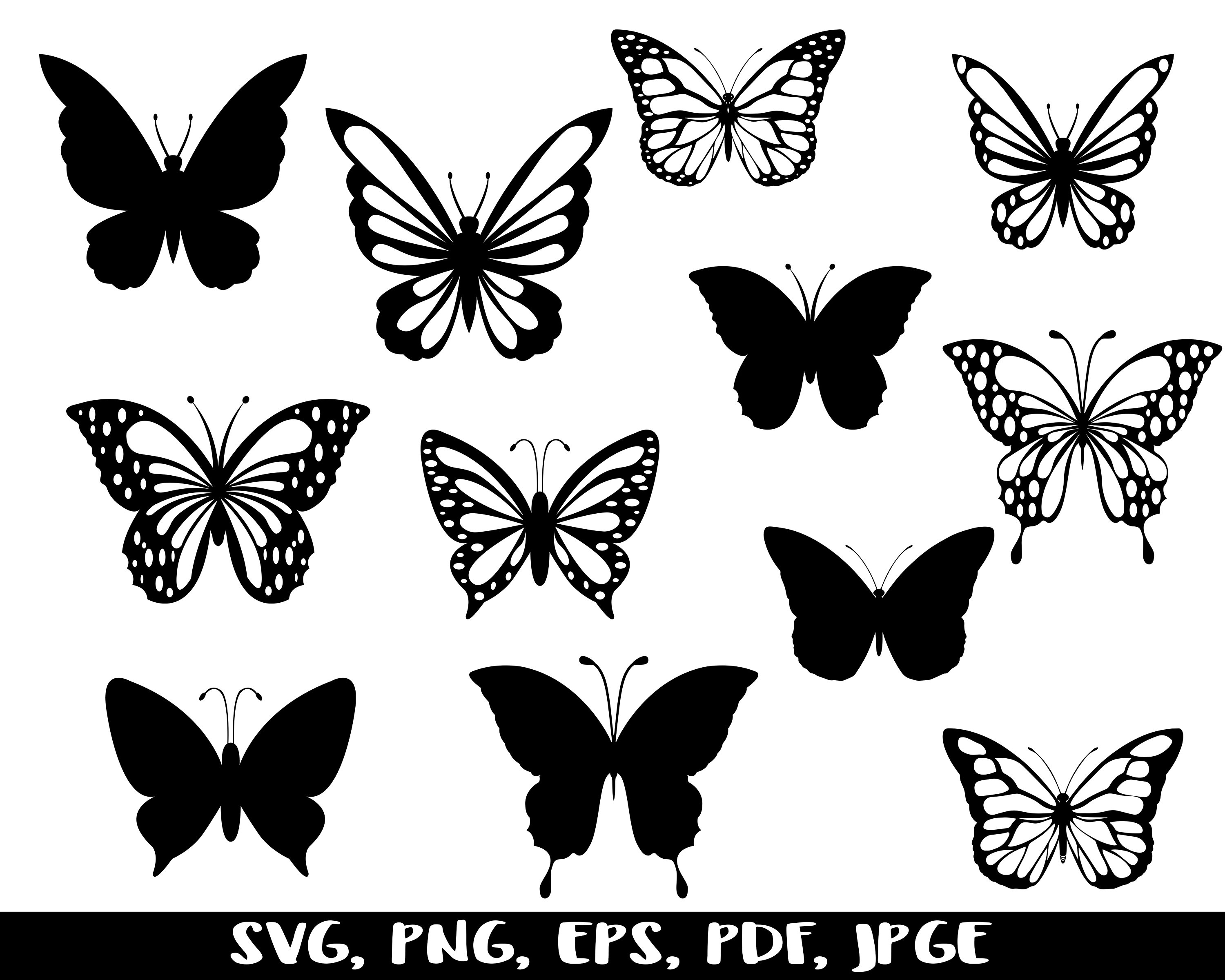 Butterfly SVG, Butterfly Bundle SVG, Butterfly Clipart, Butterflies Svg ...