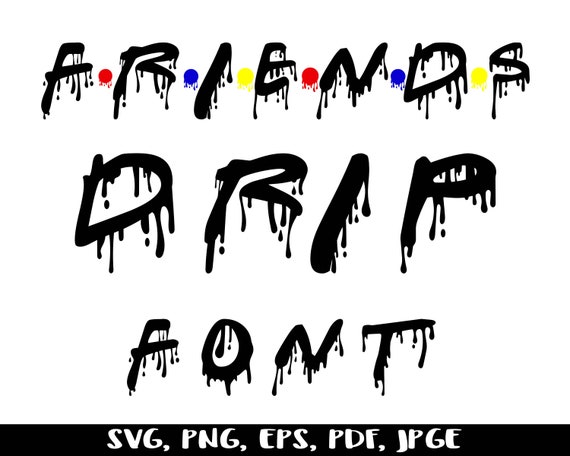 DRIPPING ALPHABET SVG Drip Letters Svg Drip Font Svg - Etsy.de