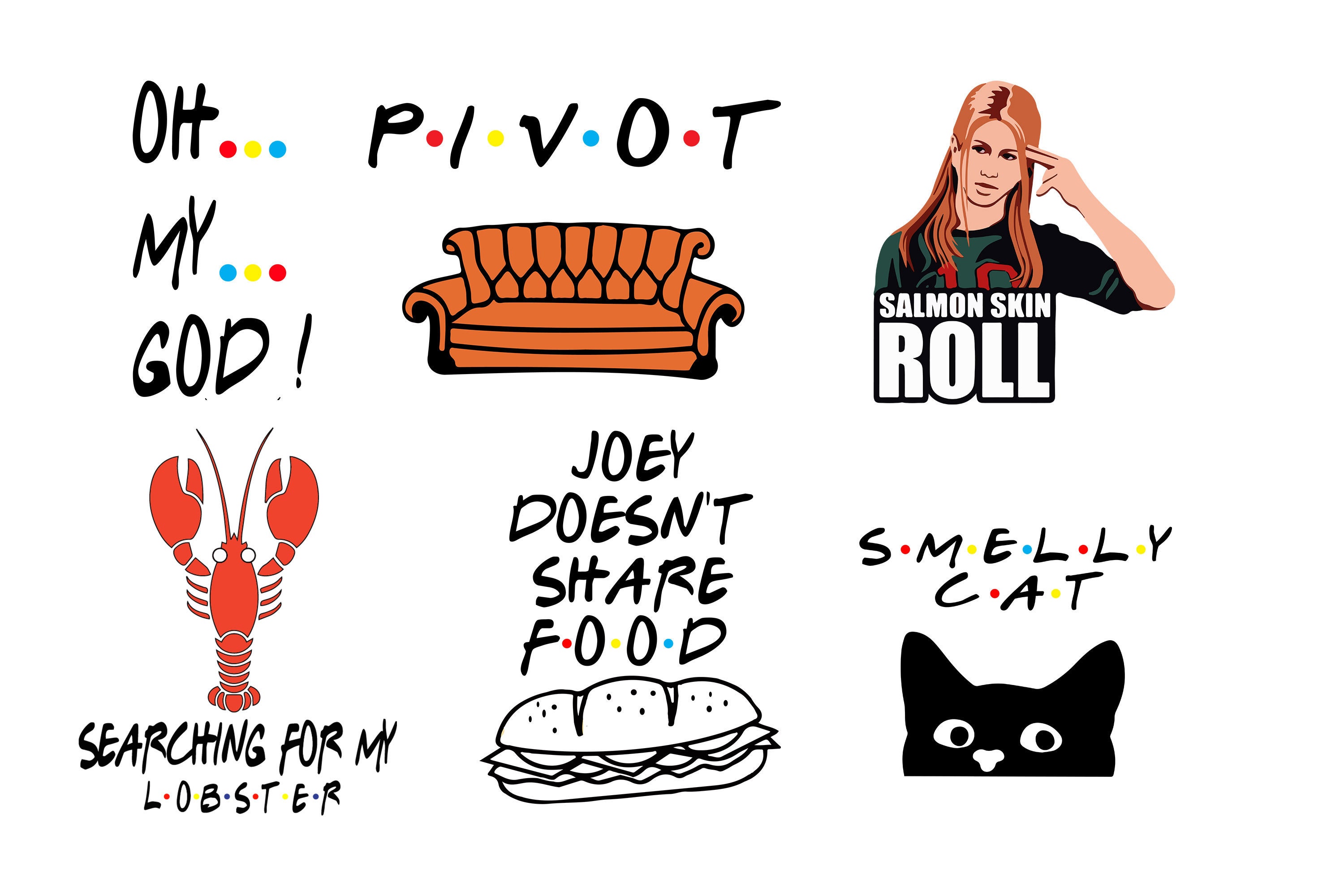 Friends SVG BundleFriends TV Show SVG Bundle Friends | Etsy