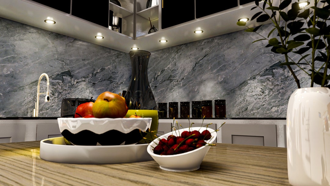 3D Kitchen Design, Kitchen Interior Designs, Kitchen 3D Rendering, 3D ...