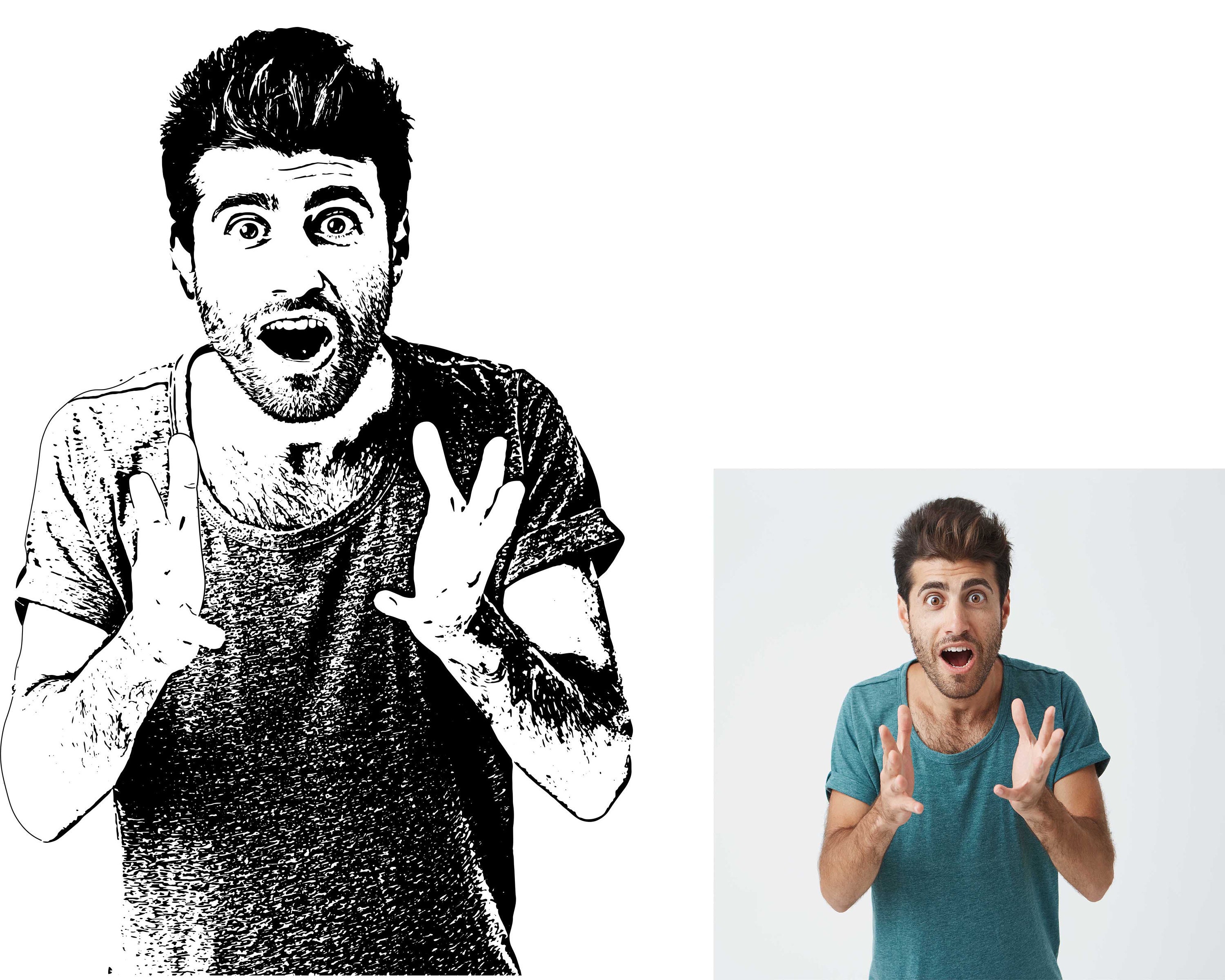 Personalized Custom Portrait SVG From Photo, Photo to A Vector Svg ...