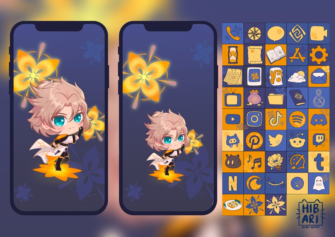 Albedo Phone Theme Genshin Impact - Etsy