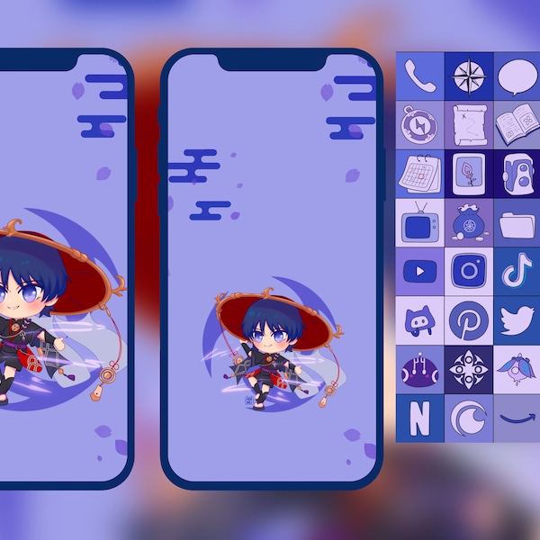 Genshin Phone Icons - Etsy