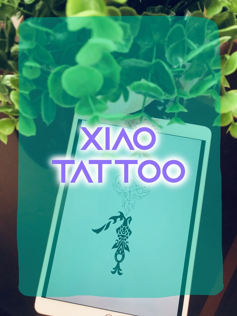 Genshin Impact Xiao Tattoo Ticket (two Versions) - Etsy