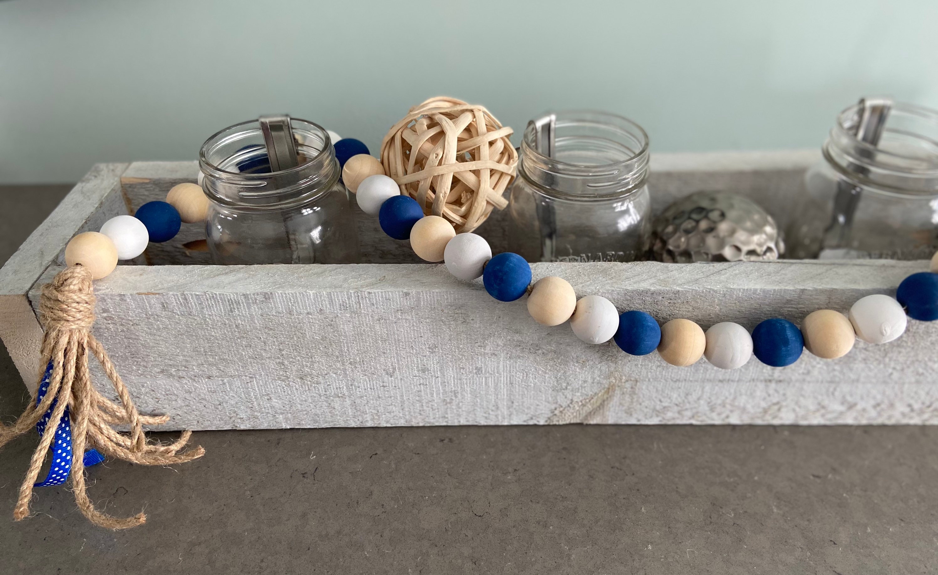 Wood Bead Garland-Nautical | Etsy