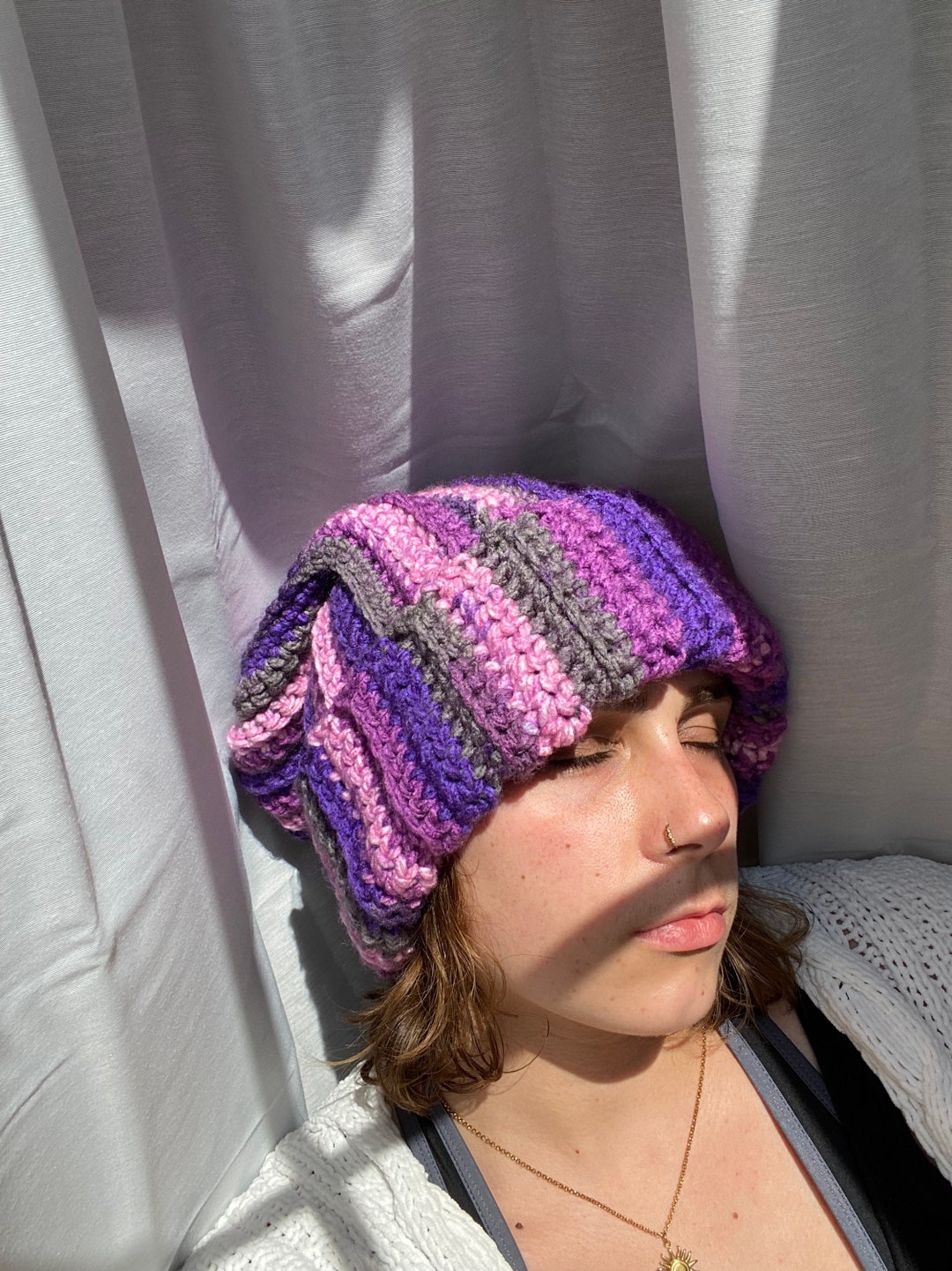 Crocheted Oversized Hat - Etsy