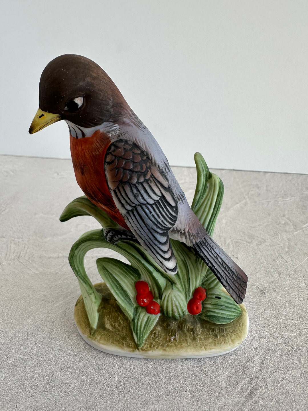 Vintage Lefton China Robin Bird - Etsy