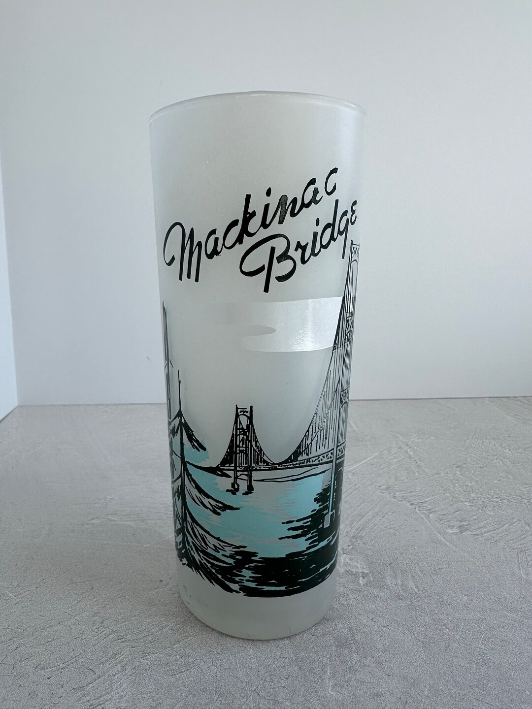 Vintage Mackinac Bridge Michigan Glass - Etsy