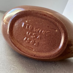 Vintage Red Wing Swoop Bowl - Etsy