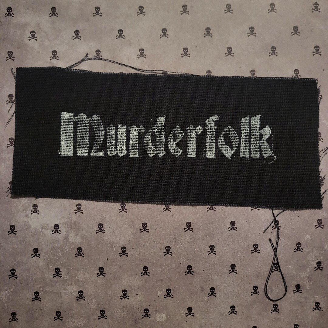 Murderfolk Punk Cloth Patch Etsy