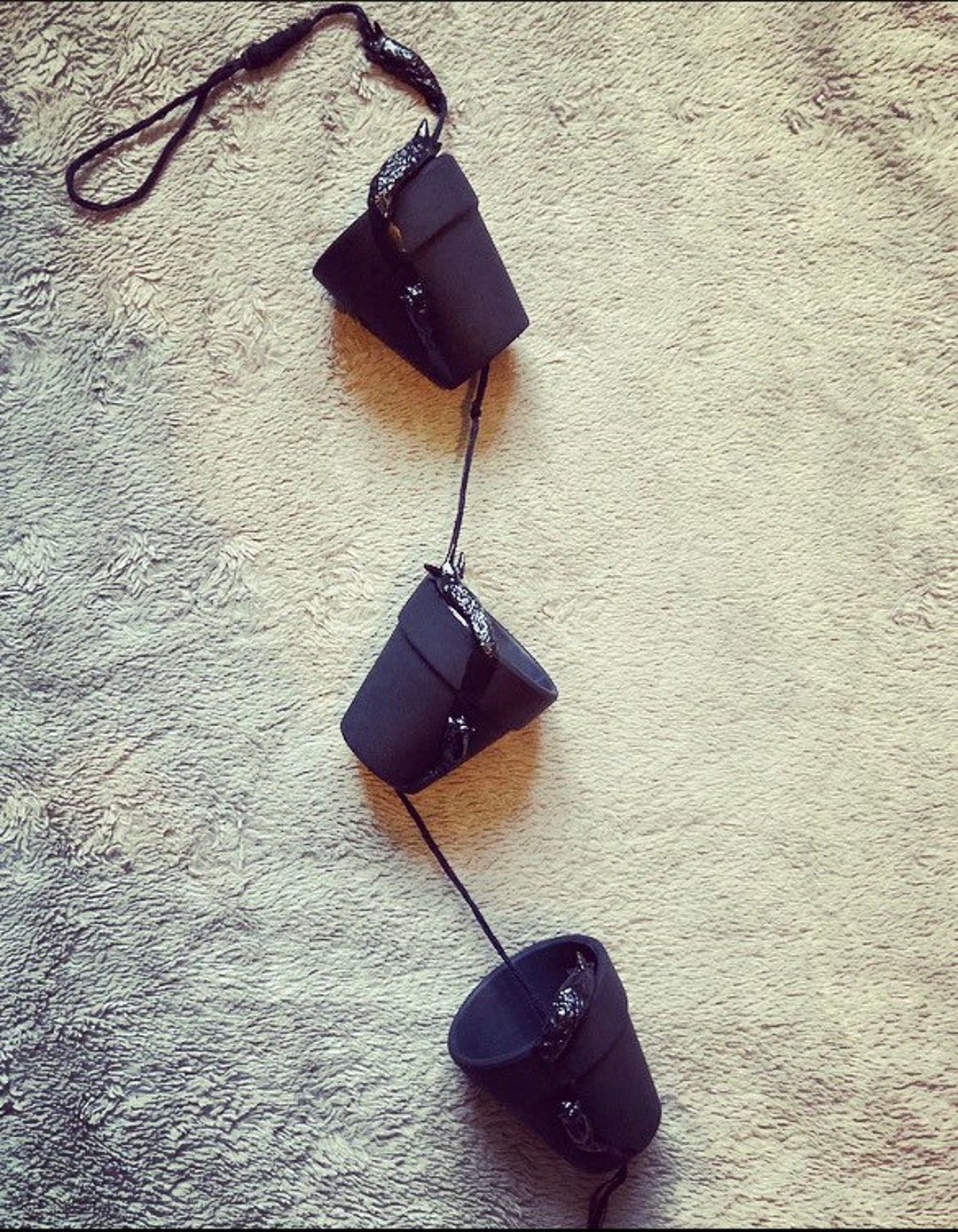 3 Tier Hanging Plant Pots - Slug Family - Etsy
