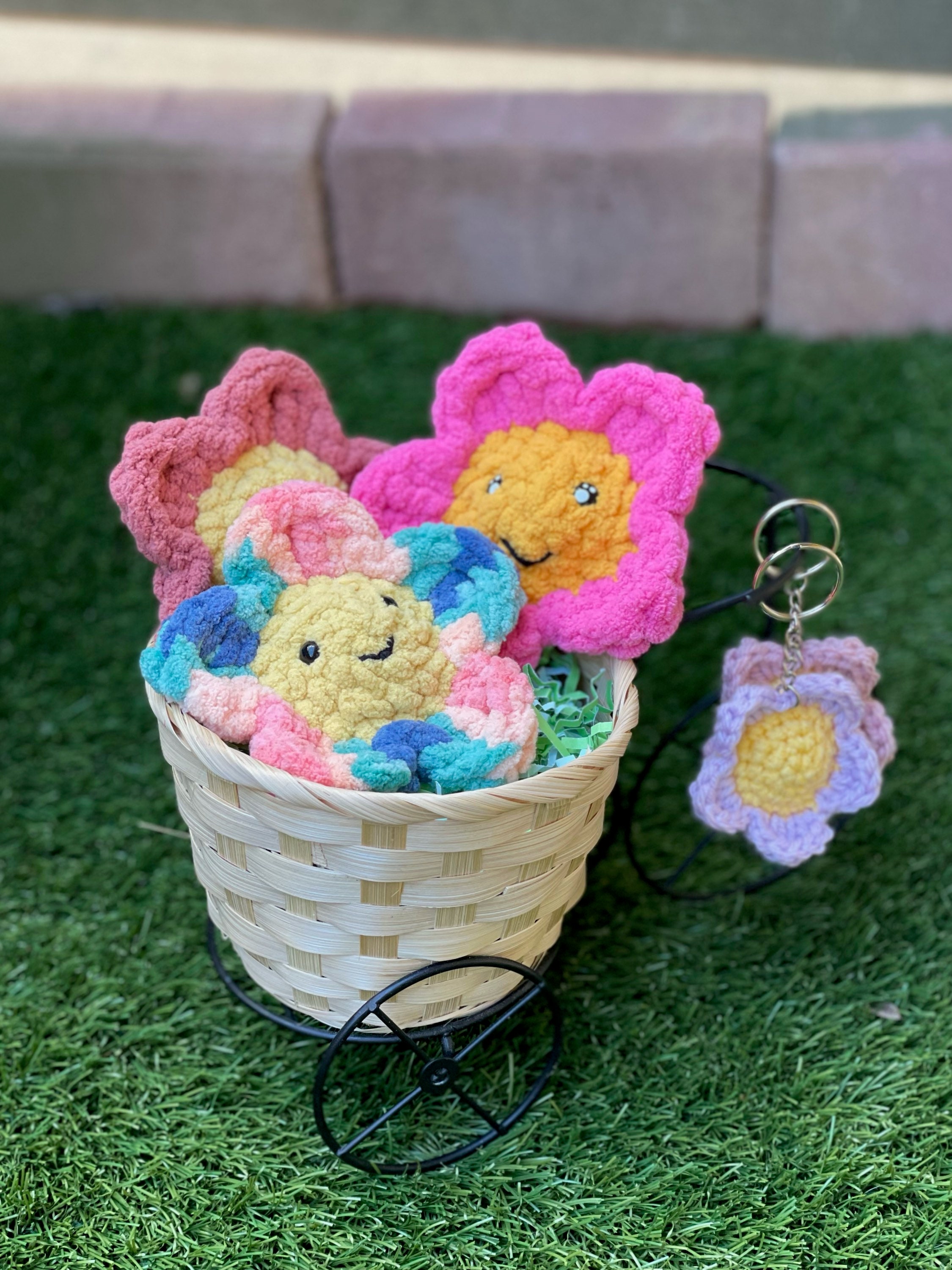 Digital Download No Sew Pocket Flower Crochet Pattern Only PDF Daisy ...