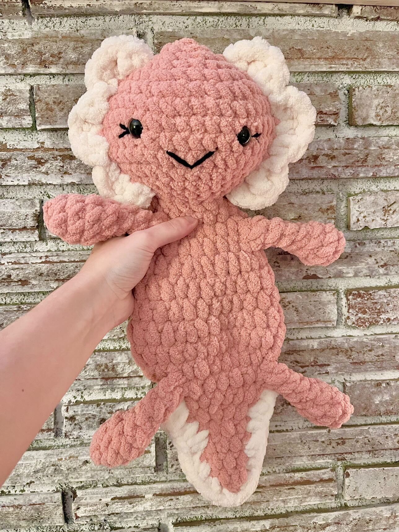 Digital Download Axolotl Snuggler Crochet Pattern PDF ONLY Blanket Yarn ...