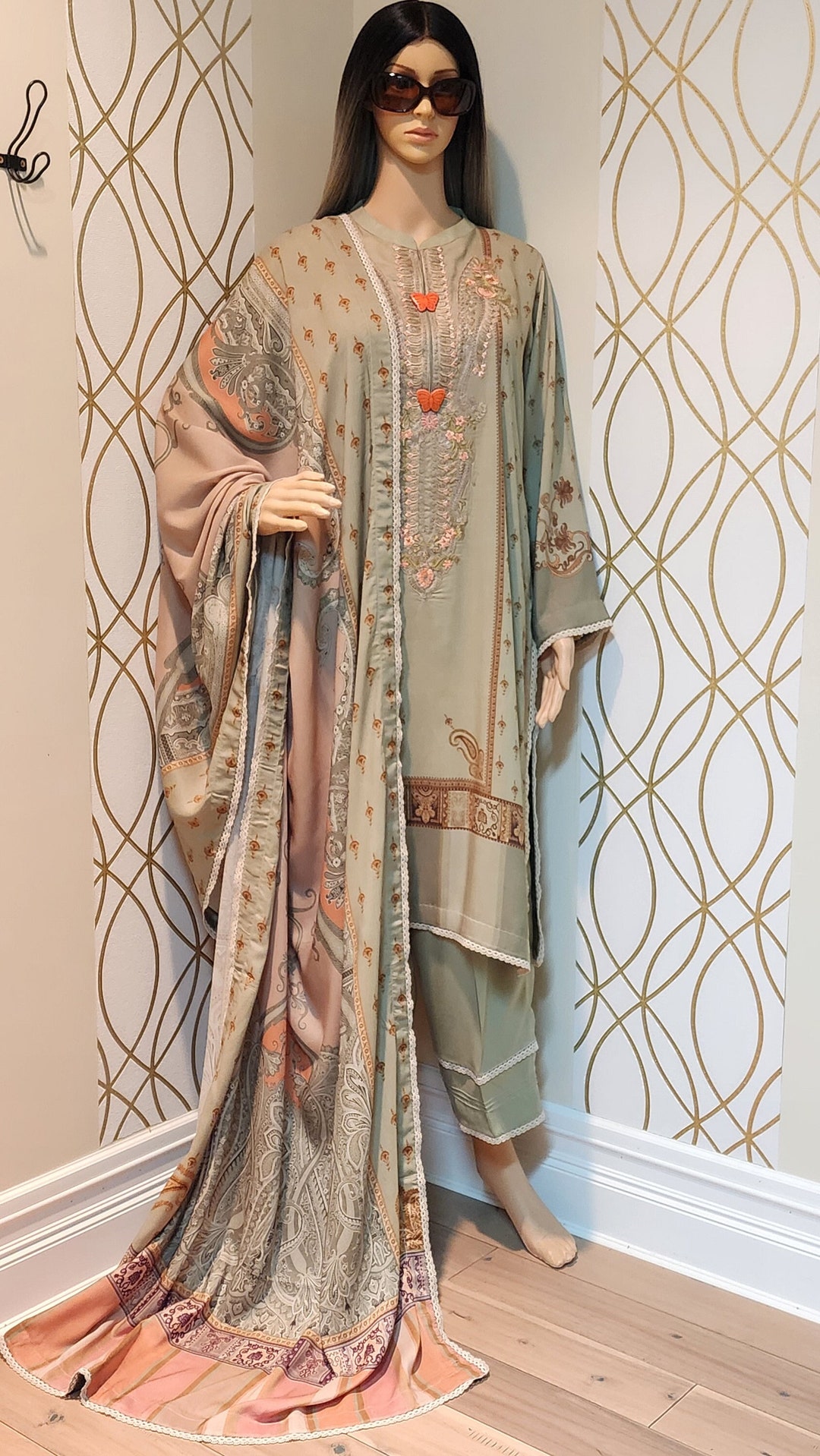 Pakistani Designer Sobia Nazir Embroidered Linen 3 Piece Stitched ...