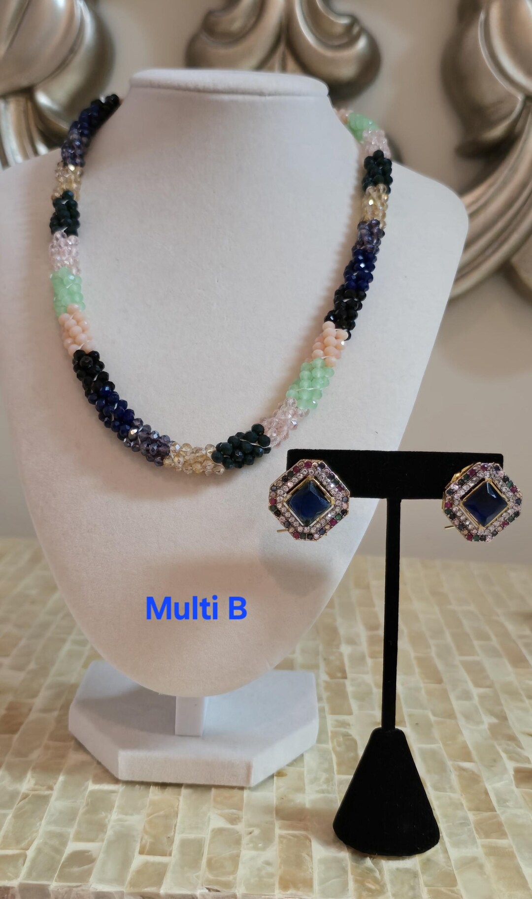 Rice Pearl Mala Set/ Jewelry/ Indian Jewelry/ad Necklace Set/ Statement ...