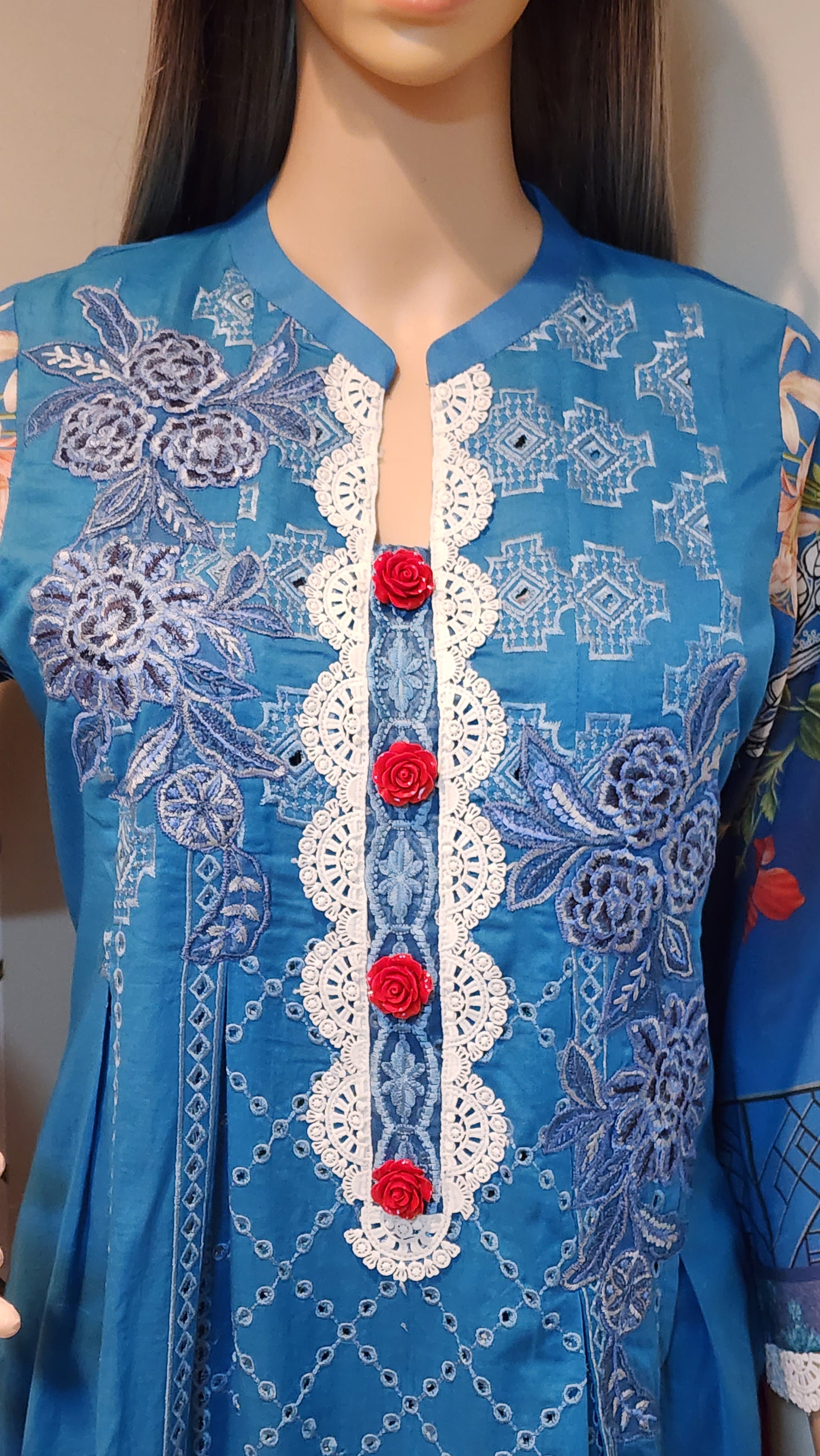 Pakistani Designer MUSHQ by Hemline 3 Piece Stitched LAWN - Etsy