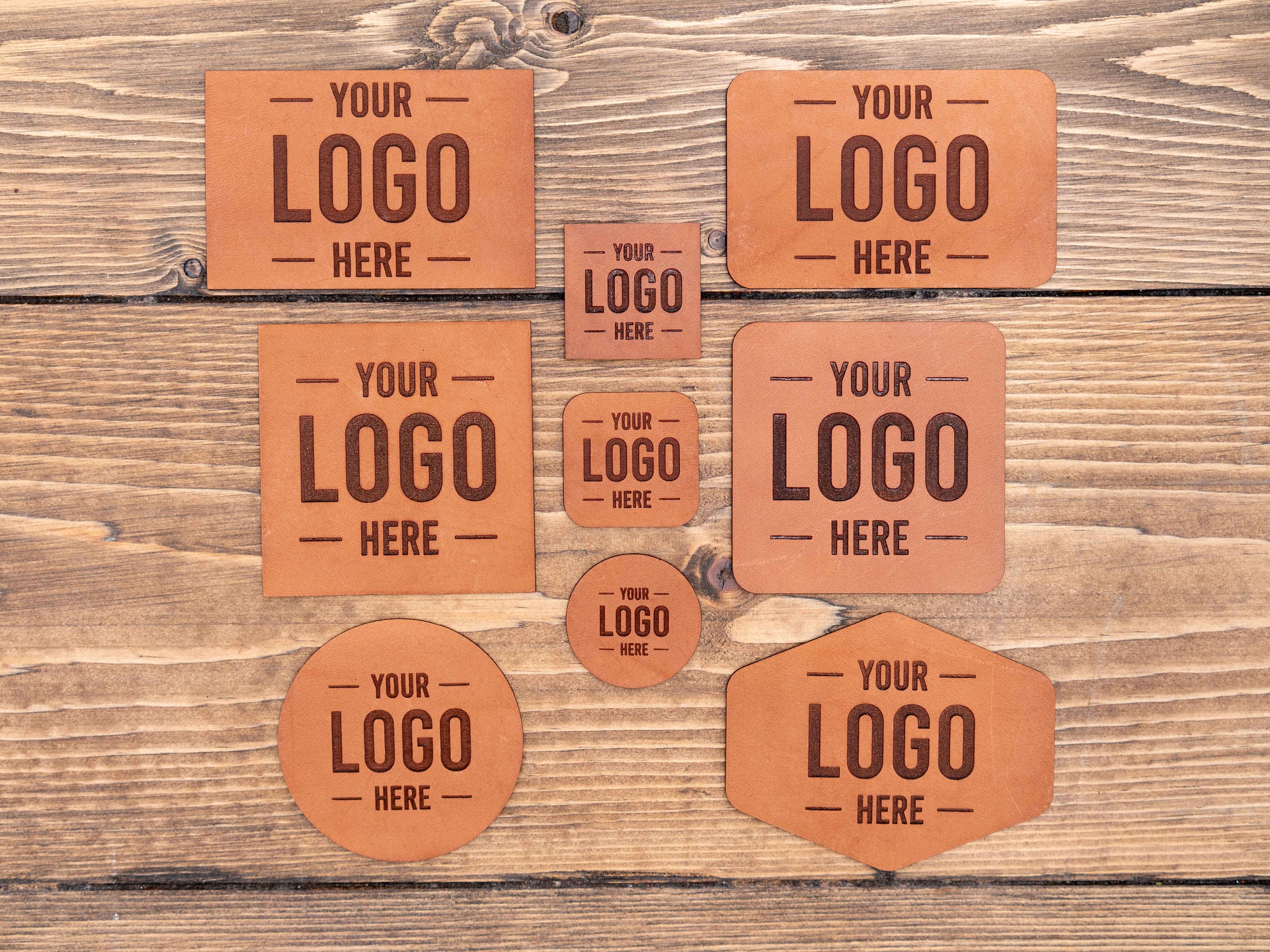 Custom Leather Patch Personalized With Your Logo Text or - Etsy