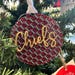 KC 3D Cursive Chiefs-inspired Acrylic Ornament, Laser Cut, Chiefs ...