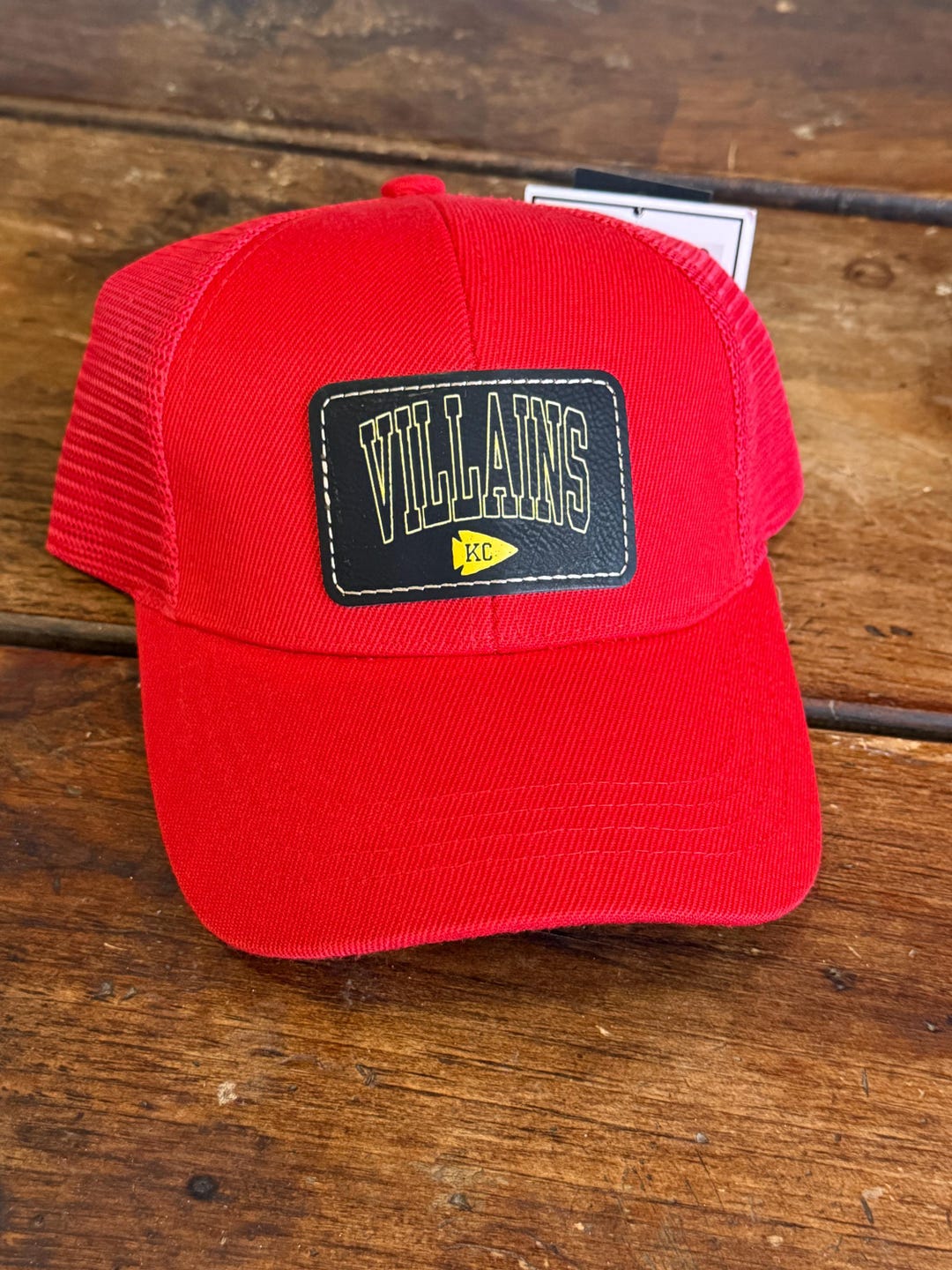 Villains KC Velcro Hat, Chiefs Inspired, UV Printed Patch - Etsy