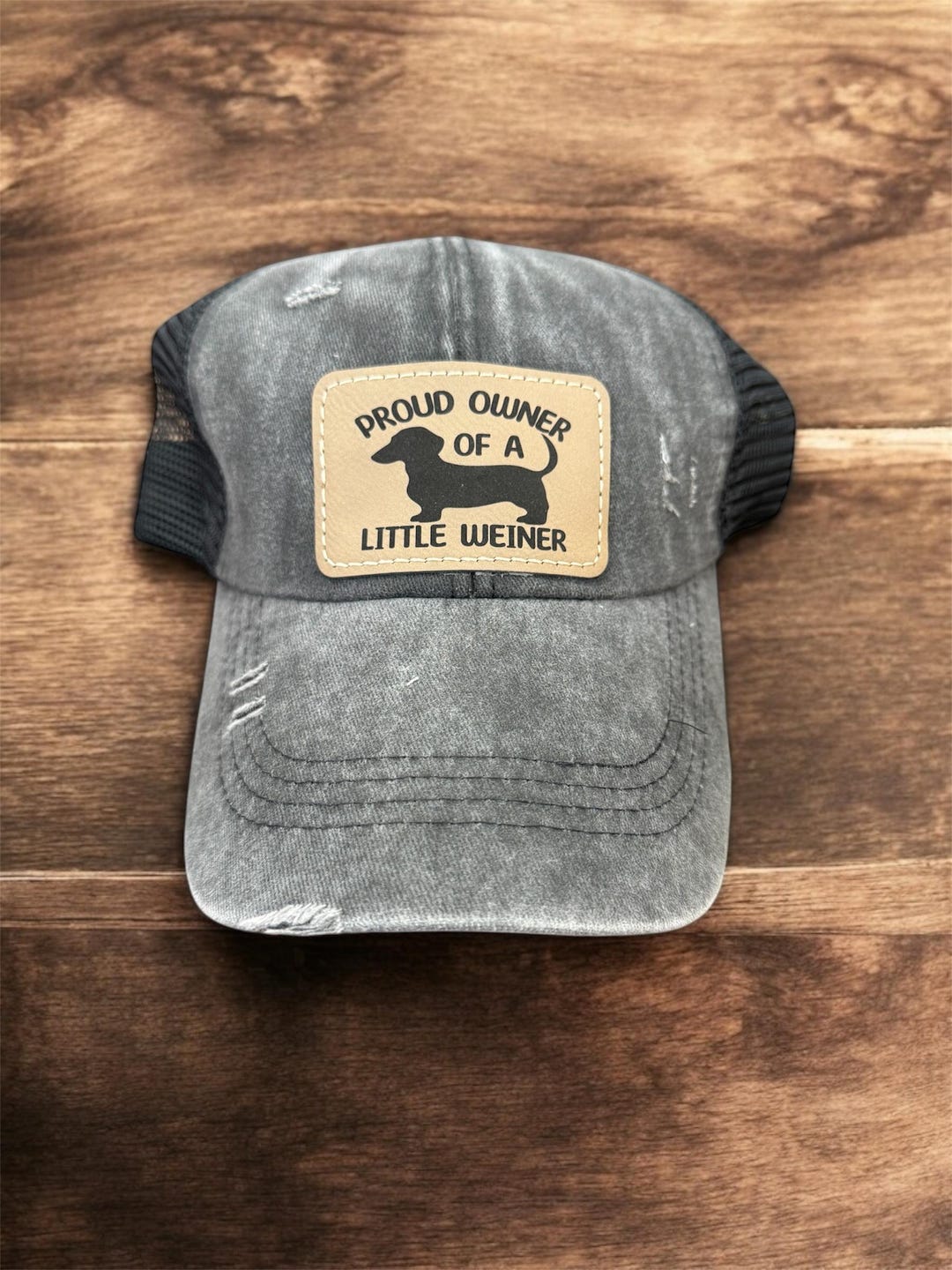 Proud Owner of A Little Weiner Women's Criss Cross Hat, Funny Hat for ...