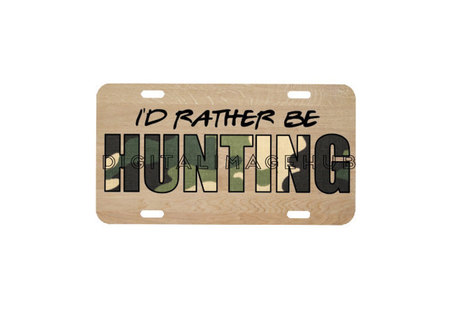 Hunting license plate license plate template license plate | Etsy