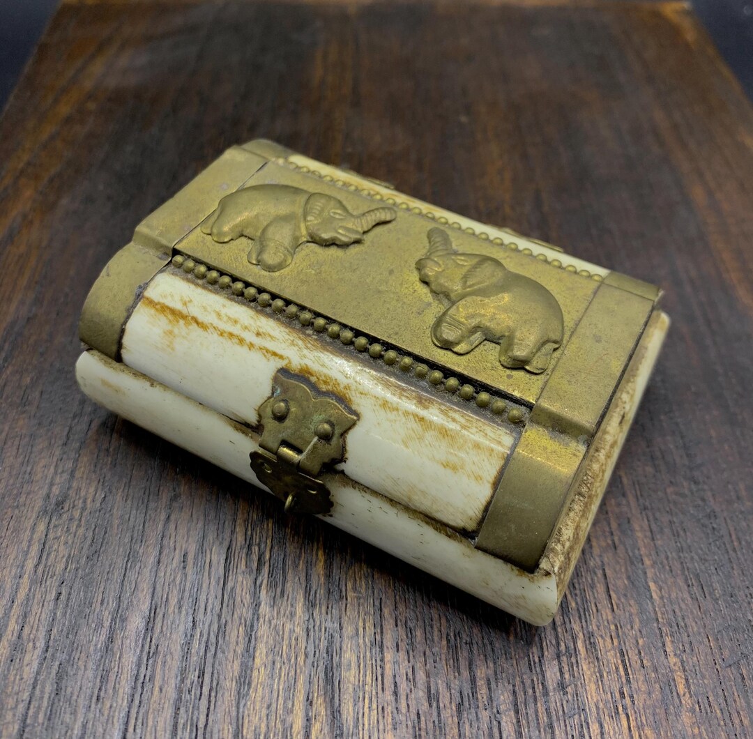 Handicrafted Vintage Old Thai Box With a Mystery Item Inside Handmade ...