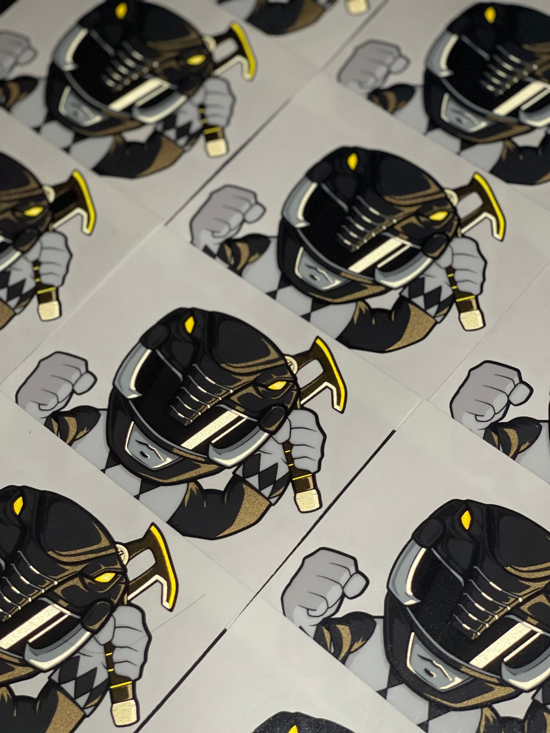 BLACK Peeker Sticker / Custom Vinyl Spot Reflective Sticker / Limited ...