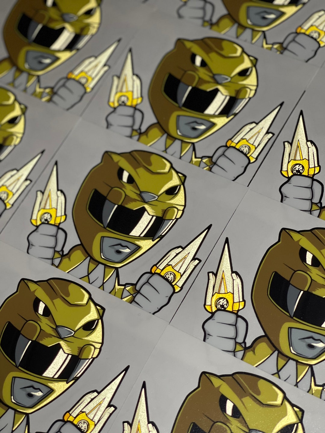 YELLOW Peeker Sticker / Custom Vinyl Spot Reflective Sticker / Limited ...