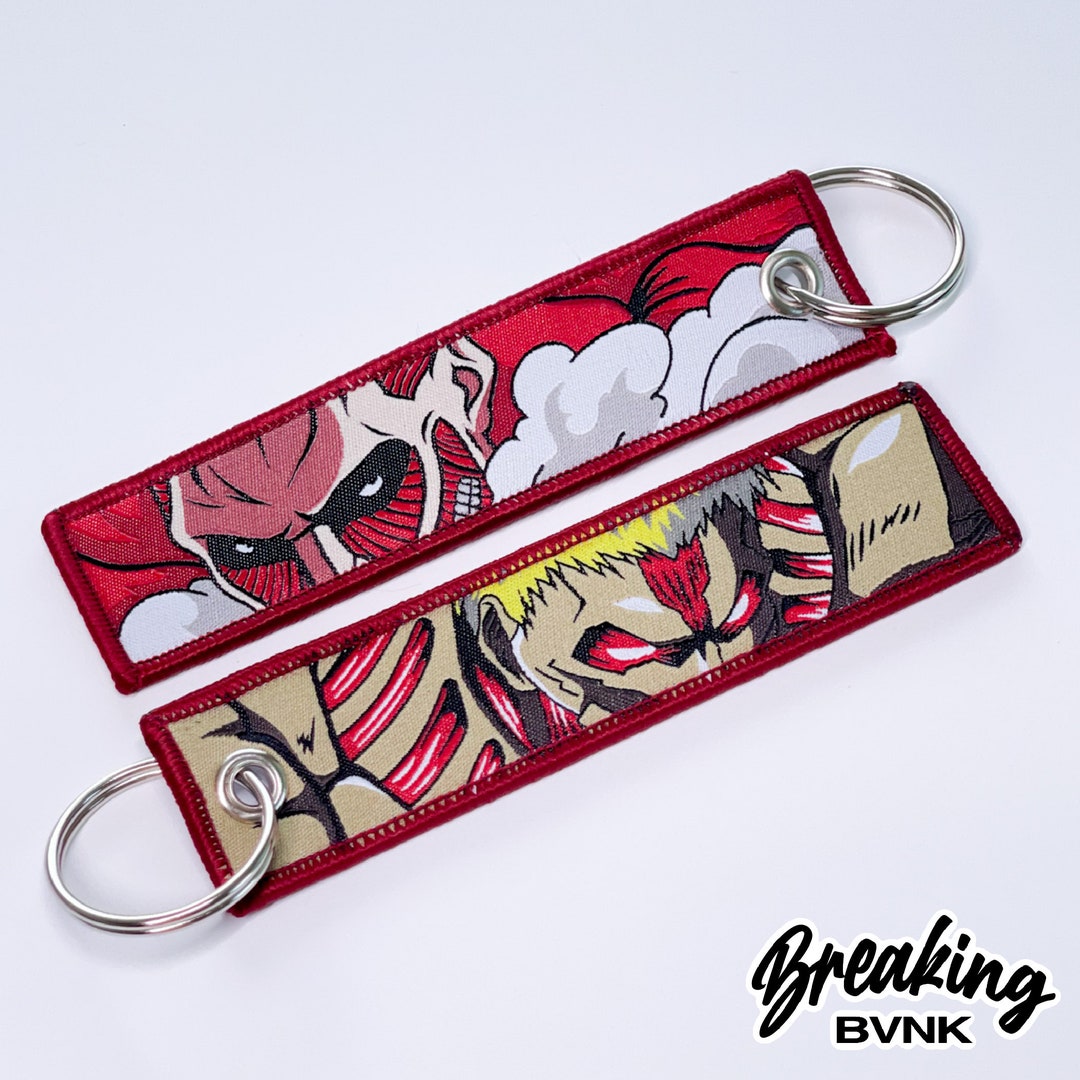 TITANS Jet Tag / Custom Woven Jet Tag / Anime Jet Tag / Keychains - Etsy