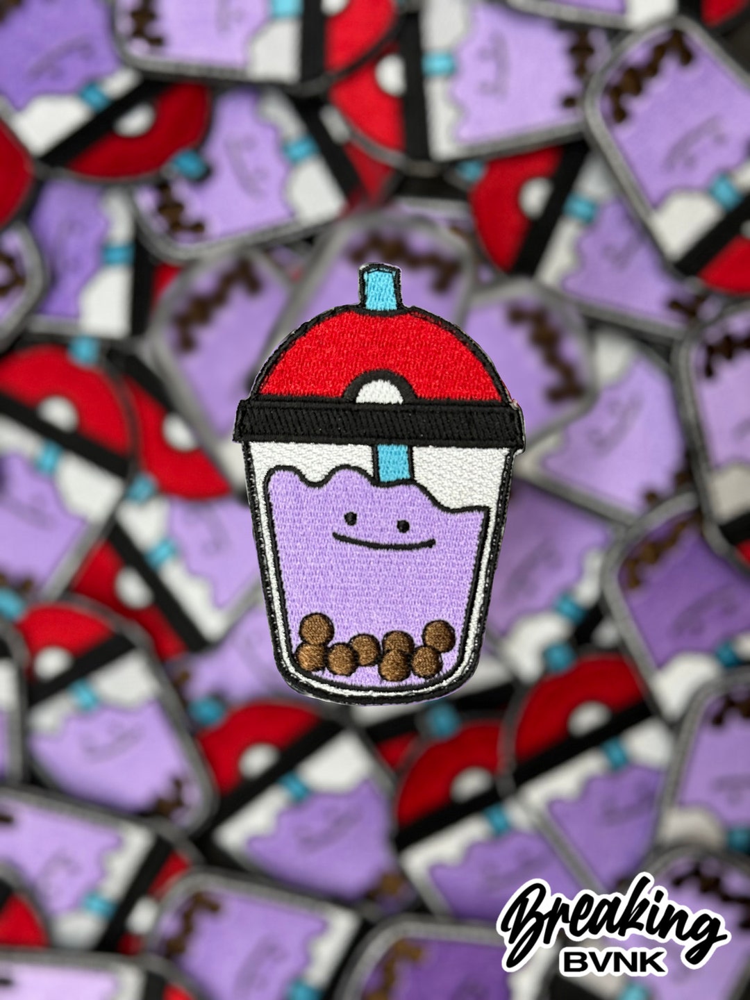 Boba Tea-tto Velcro Patch / Velcro Patches / Custom Embroidered Patches ...