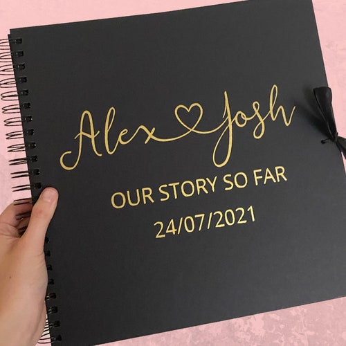 Personalised Couple Memory Book Scrapbook Photo Album Gifts - Etsy