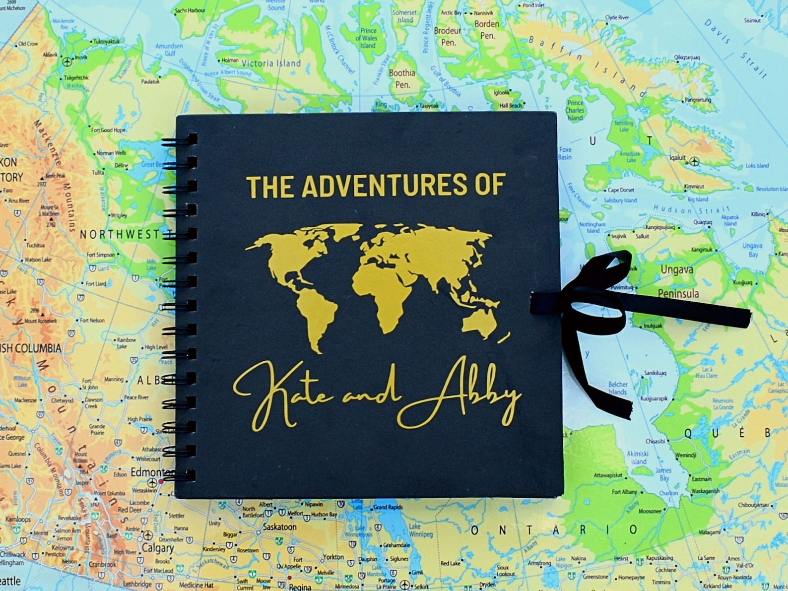 Personalised Travel Scrapbook World Map Scrapbook Adventure | Etsy