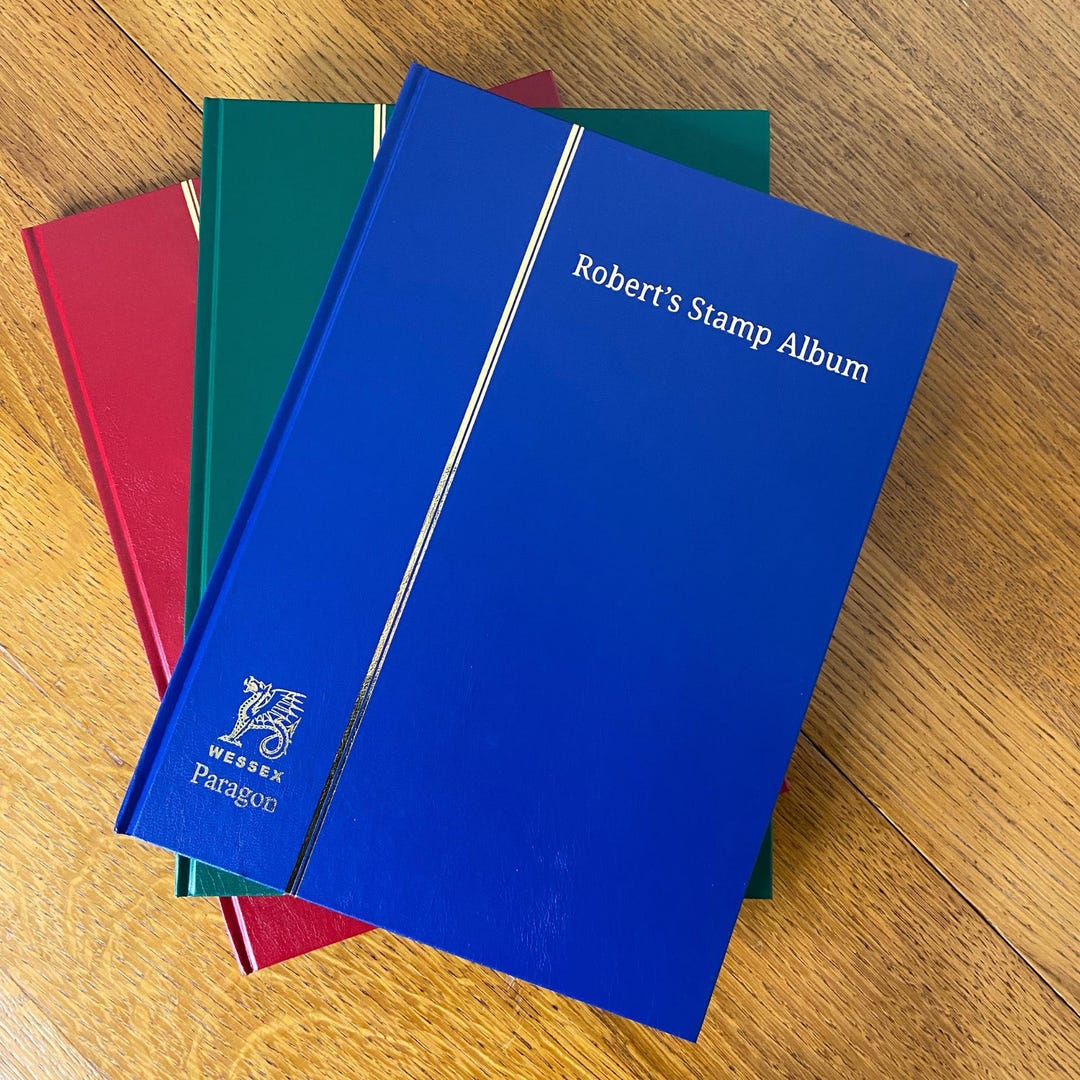 Personalised Empty Stamp Album, Stamp Collecting Stock Book - Etsy