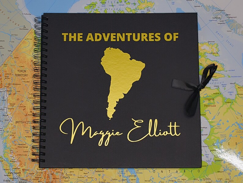 Personalised Travel Scrapbook World Map Scrapbook Adventure - Etsy