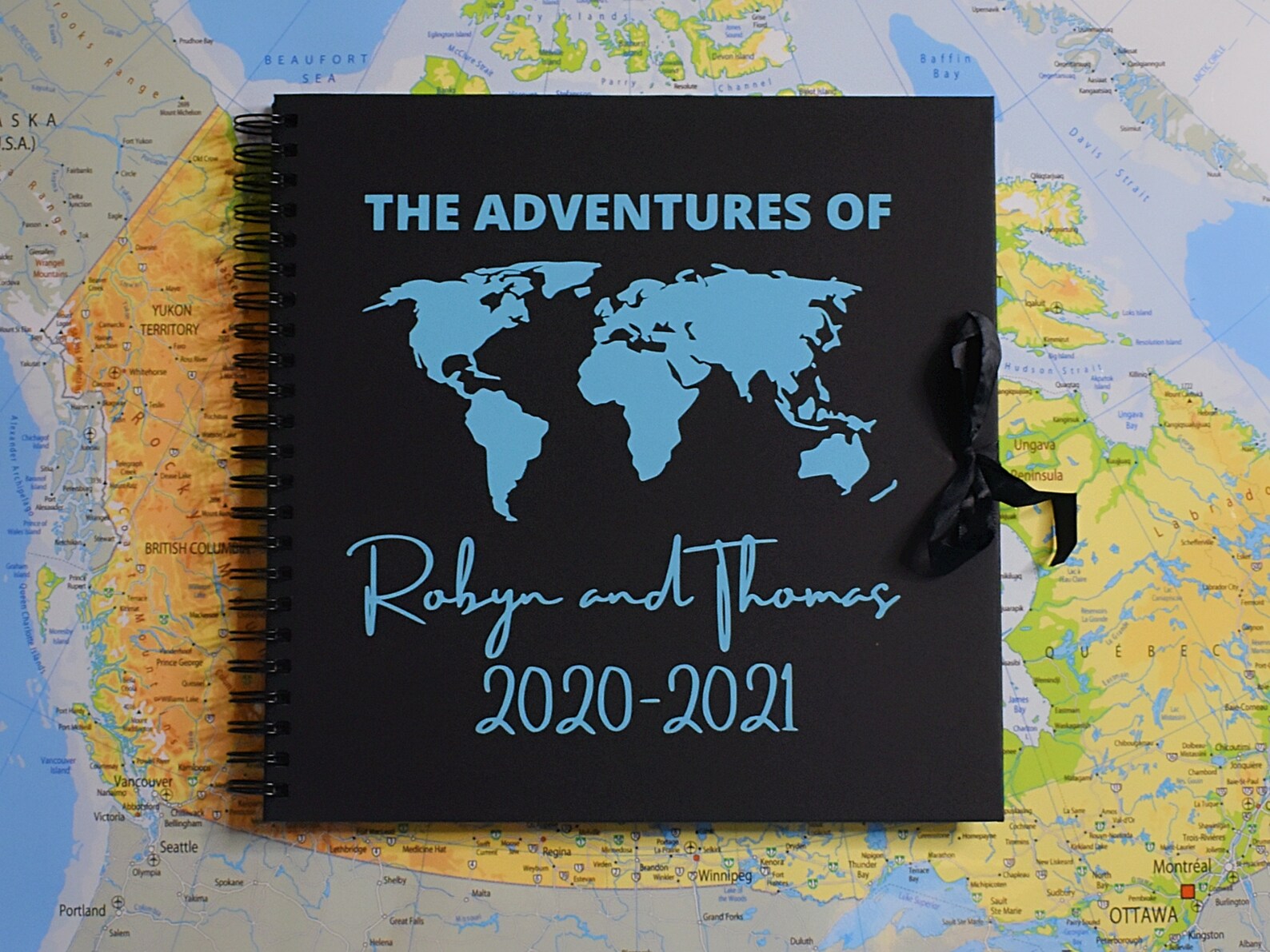 Personalised Travel Scrapbook World Map Scrapbook Adventure | Etsy