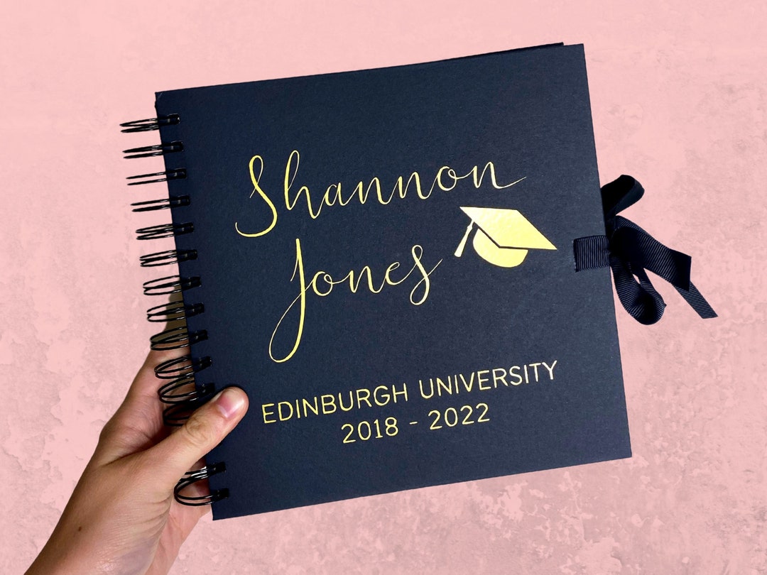 Graduation Photo Album, Personalised Uni Scrapbook Gifts for Her ...
