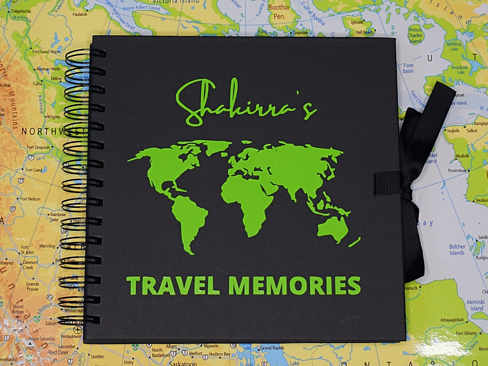 Personalised Travel Scrapbook World Map Scrapbook Adventure | Etsy